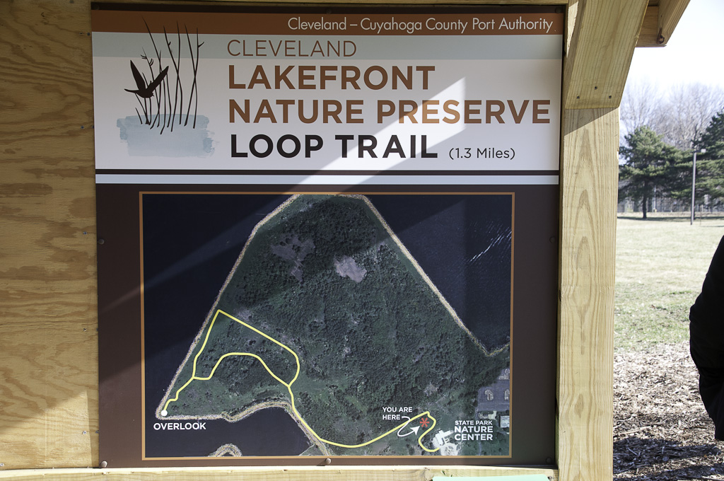 Signage at the Cleveland Lakefront Nature Preserve. | Doug Bardwell